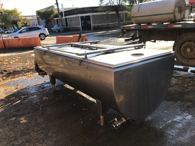 Estanque Tina Acero Inoxidable / Doble Camisa con Enfriador / Capacidad ...